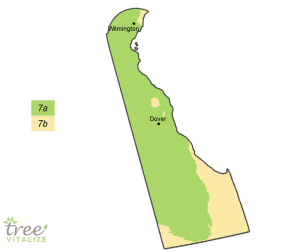 Planting Zones Delaware - Hardiness, Gardening & Climate Zone