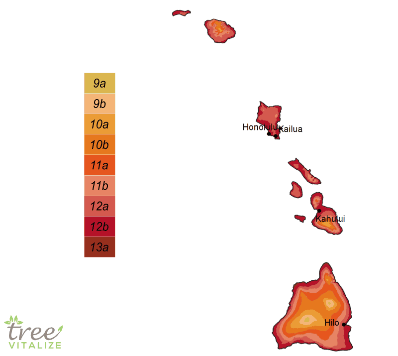 Planting Zones Hawaii Hardiness Gardening Climate Zone