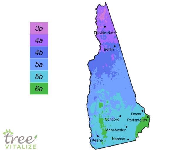 Planting Zones New Hampshire - Hardiness, Gardening & Climate Zone